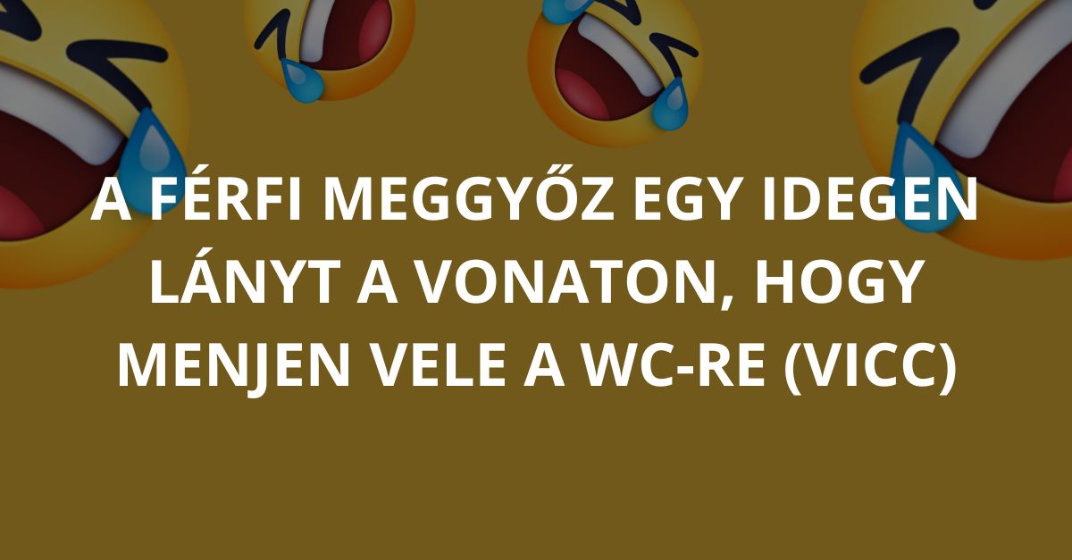 VICC: A férfi meggyőz egy idegen lányt a vonaton, hogy menjen vele a WC-re – Egyhelyen