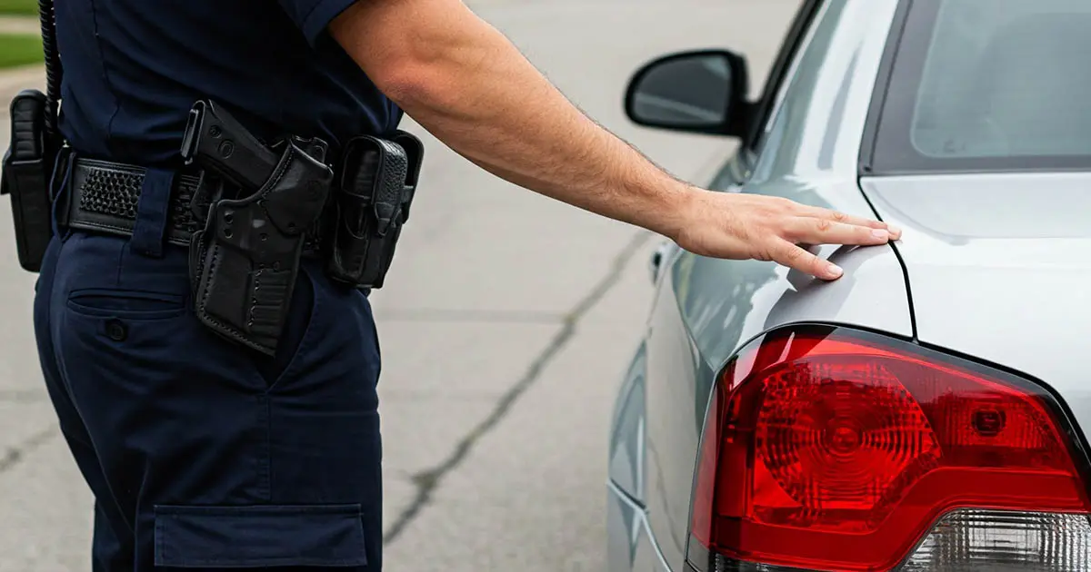 Miért érintik meg az amerikai rendőrök mindig a bal hátsó lámpát ...